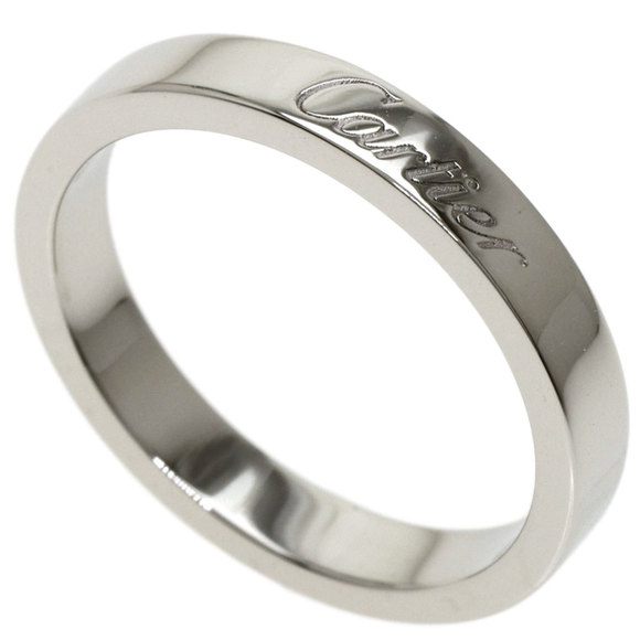 Cartier | Jewelry | Cartier Engraved 5 Ring Platinum Pt95 Ladies ...